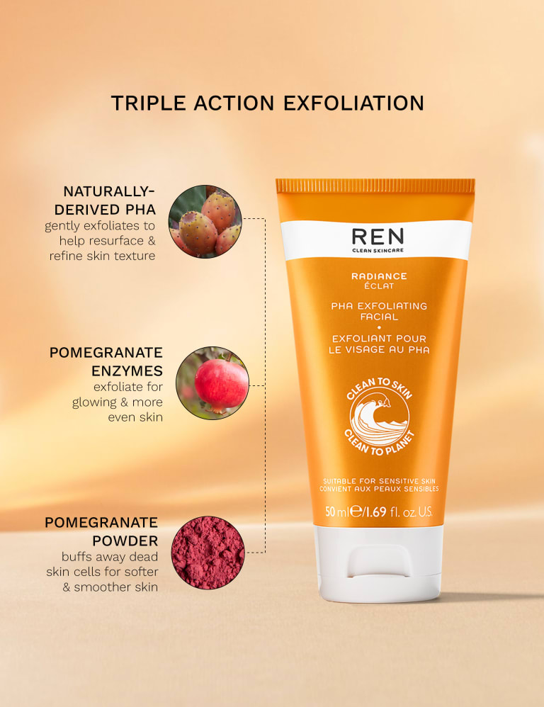 Radiance PHA Exfoliating Facial 50ml | REN | M&S