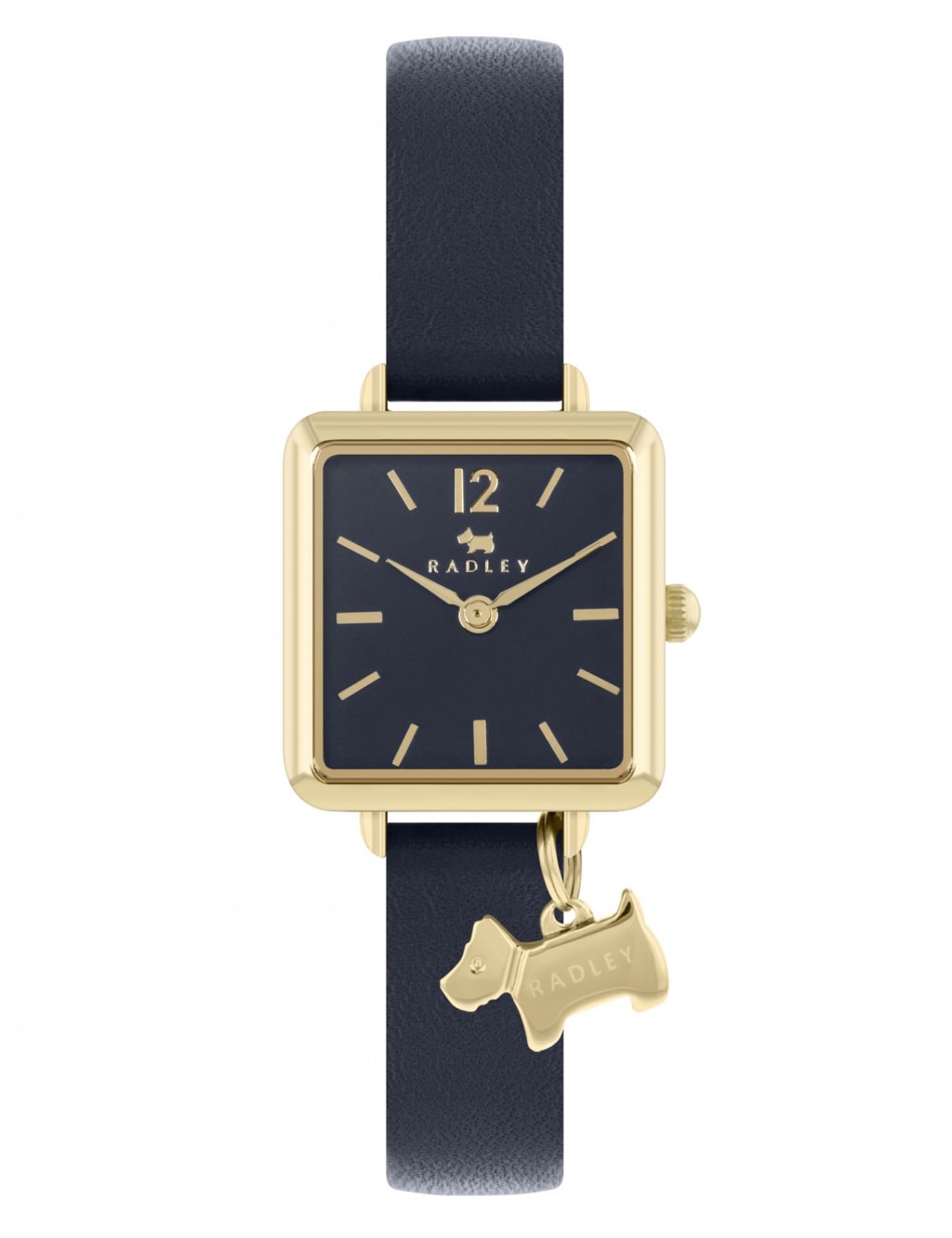 Radley Scottie Dog Charm Blue Leather Watch | Radley | M&S