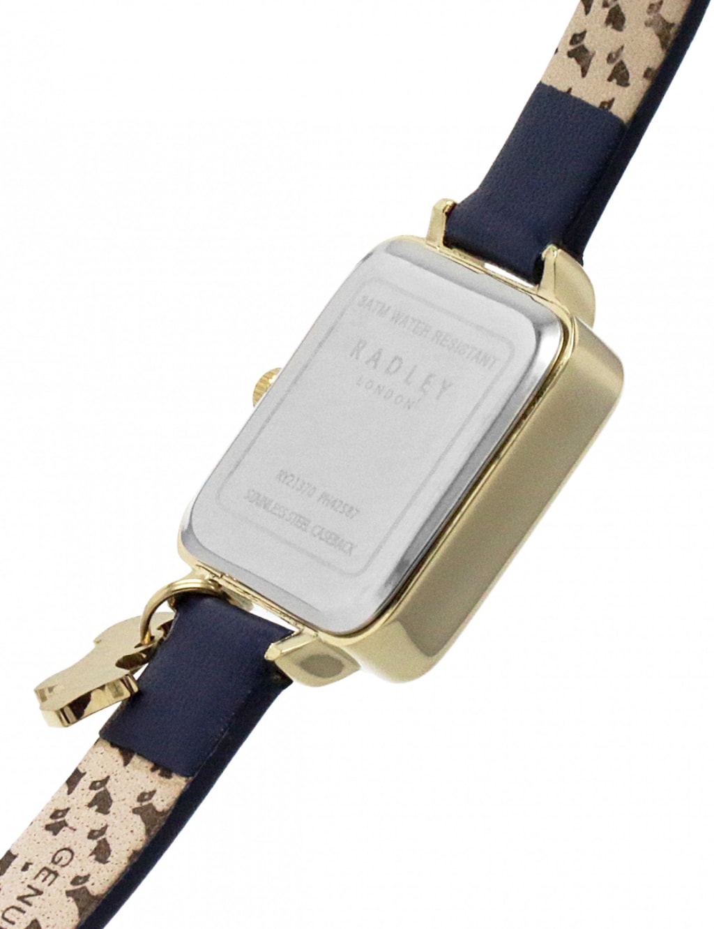 Radley Scottie Dog Charm Blue Leather Watch | Radley | M&S