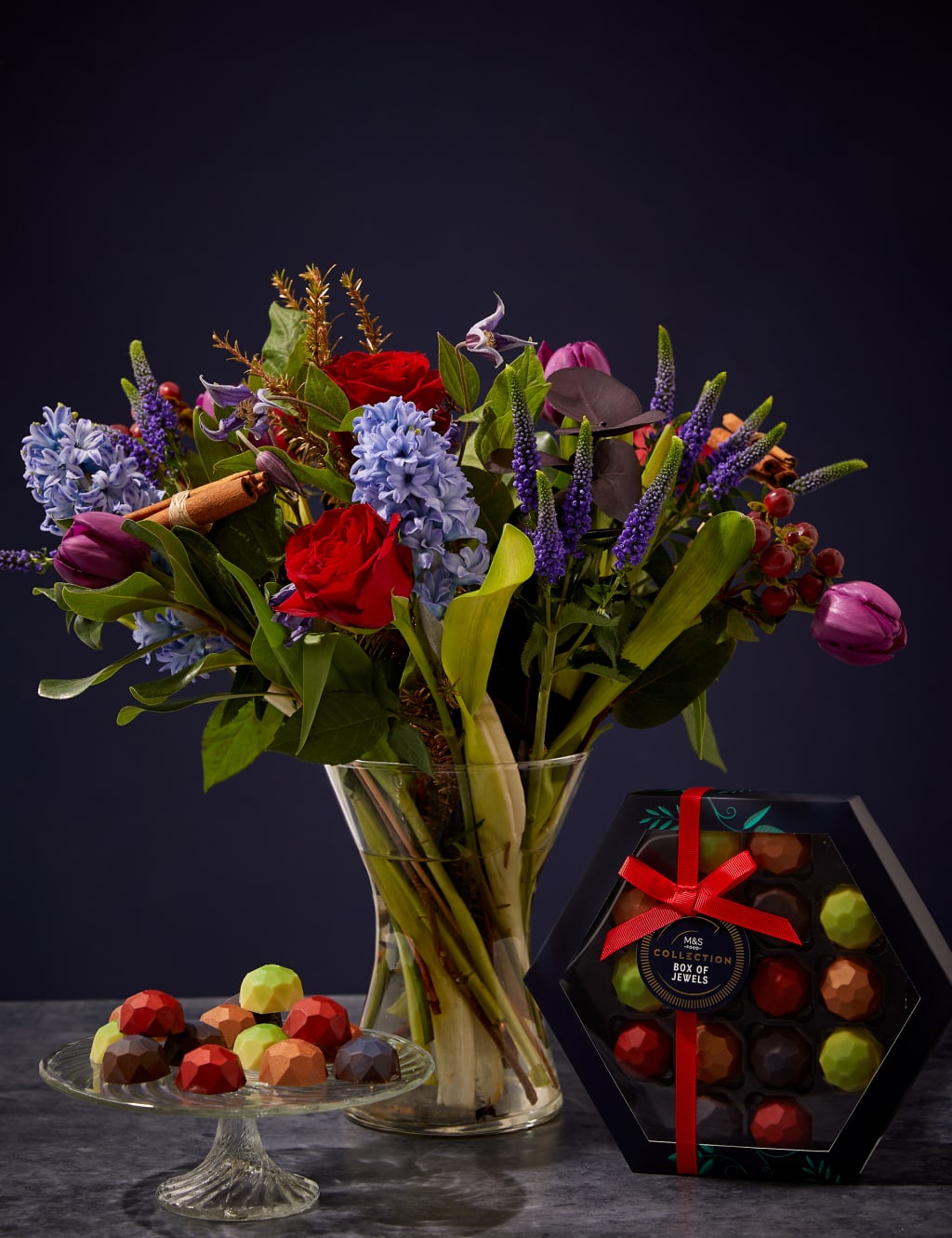 Red Rose & Tulip Bouquet with Chocolates | M&S