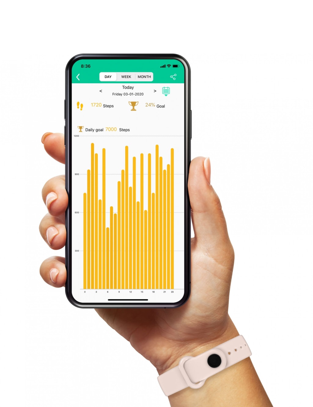 Reflex Active Pink Rubber Smart Watch | Reflex Active | M&S