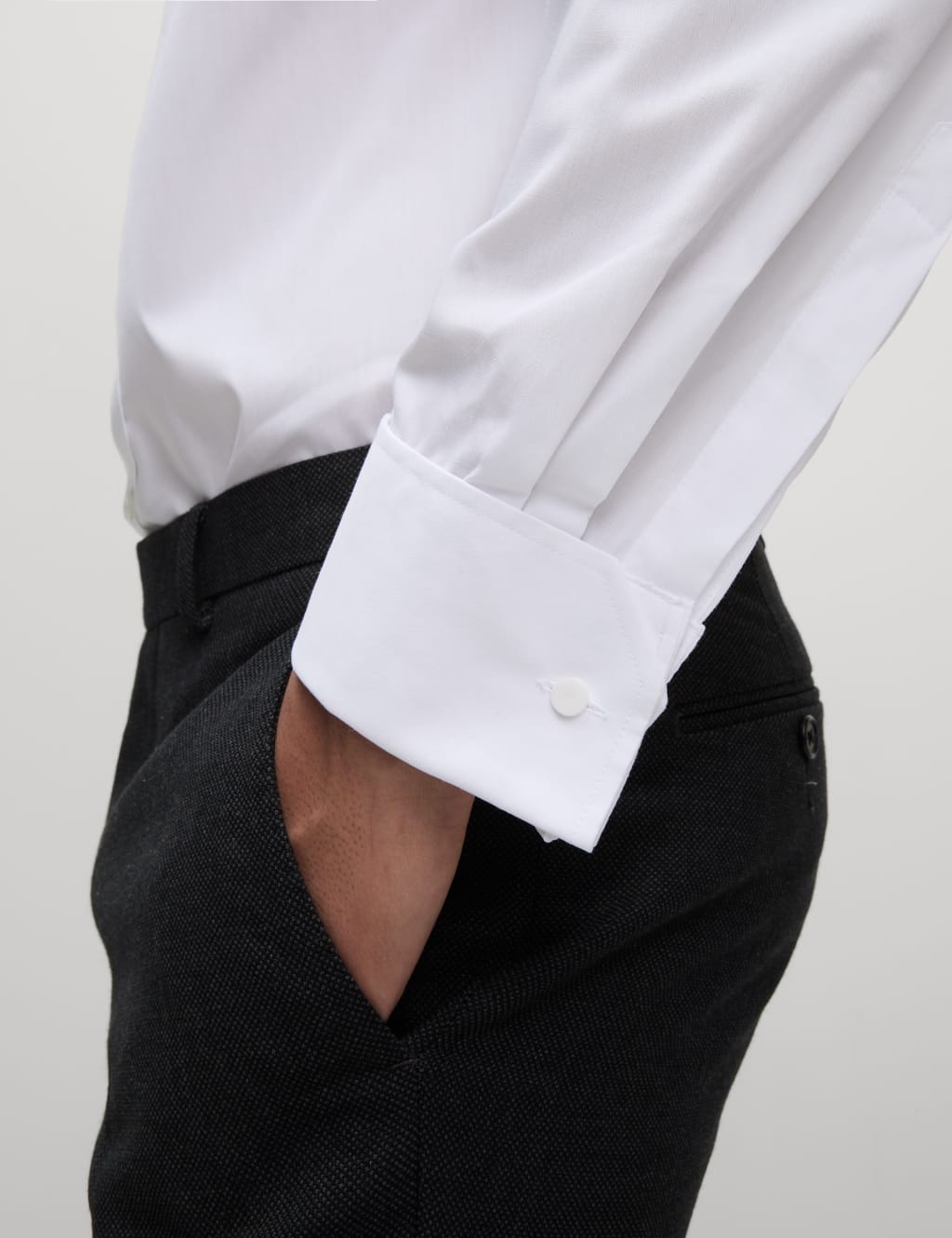 Regular Fit Easy Iron Cotton Blend Shirt | M&S Collection | M&S