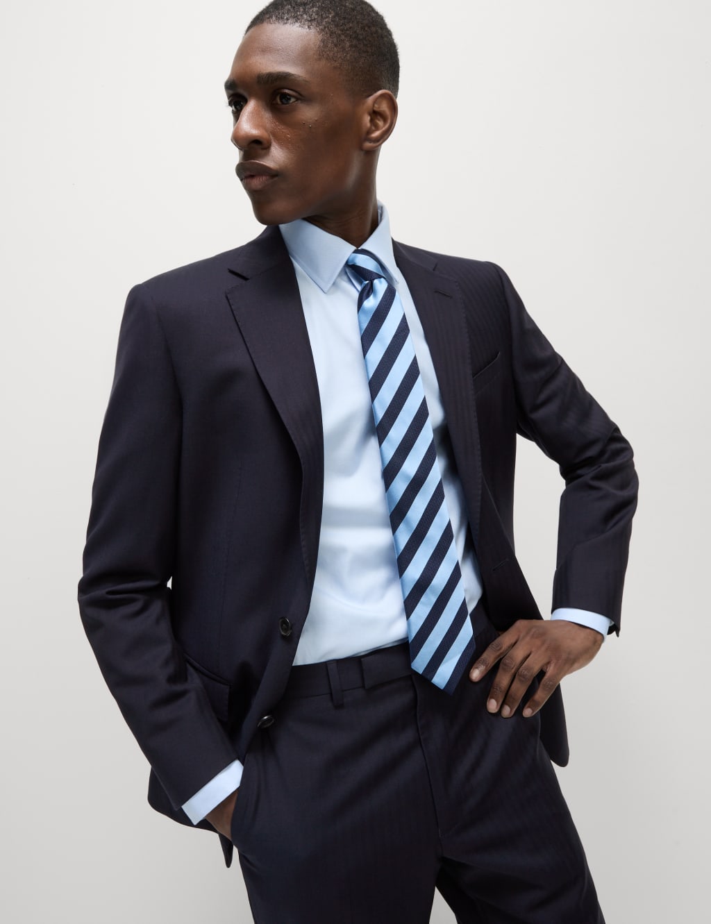 Regular Fit Herringbone Pure Wool Suit Jacket | M&S SARTORIAL | M&S