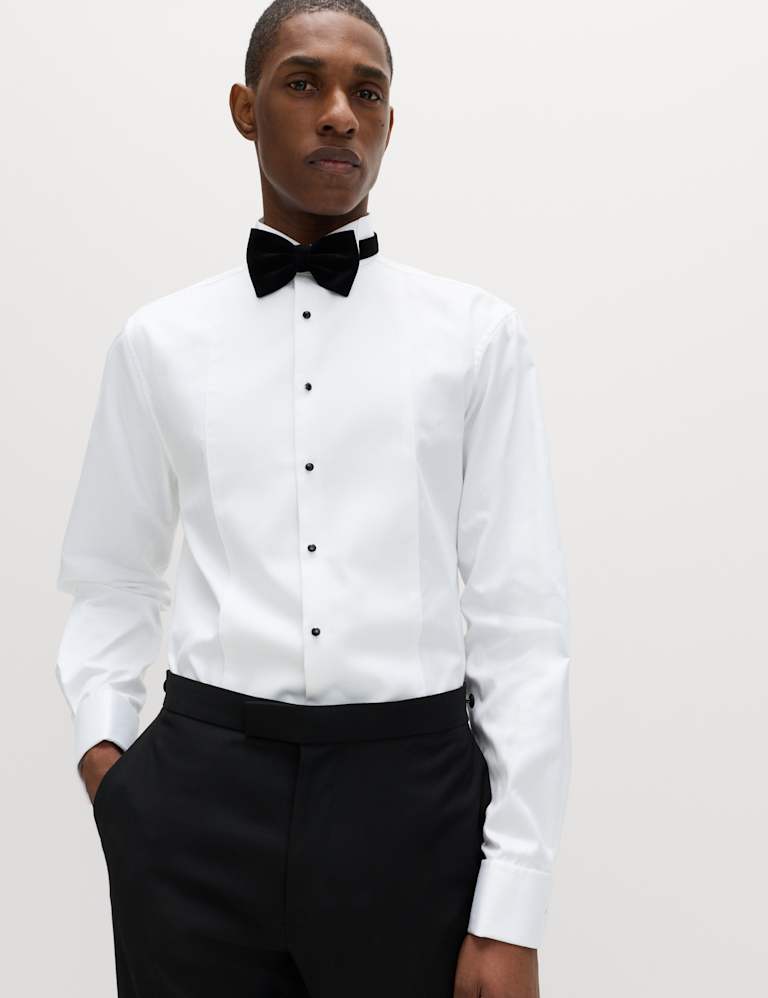Regular Fit Pure Cotton Dinner Shirt | M&S SARTORIAL | M&S