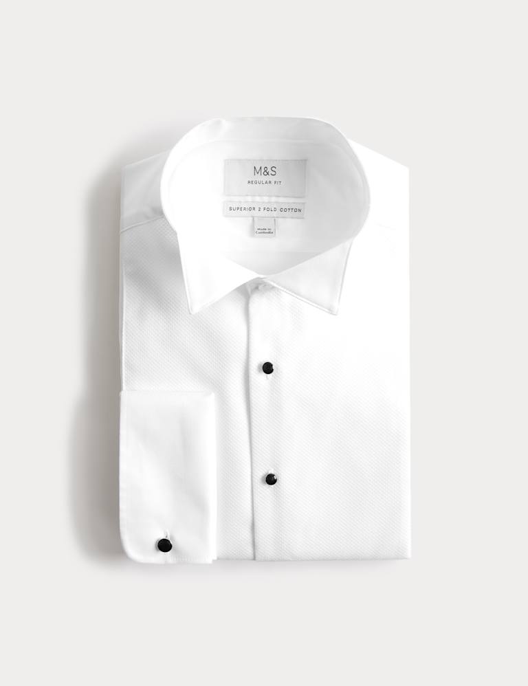 Regular Fit Pure Cotton Dinner Shirt | M&S SARTORIAL | M&S