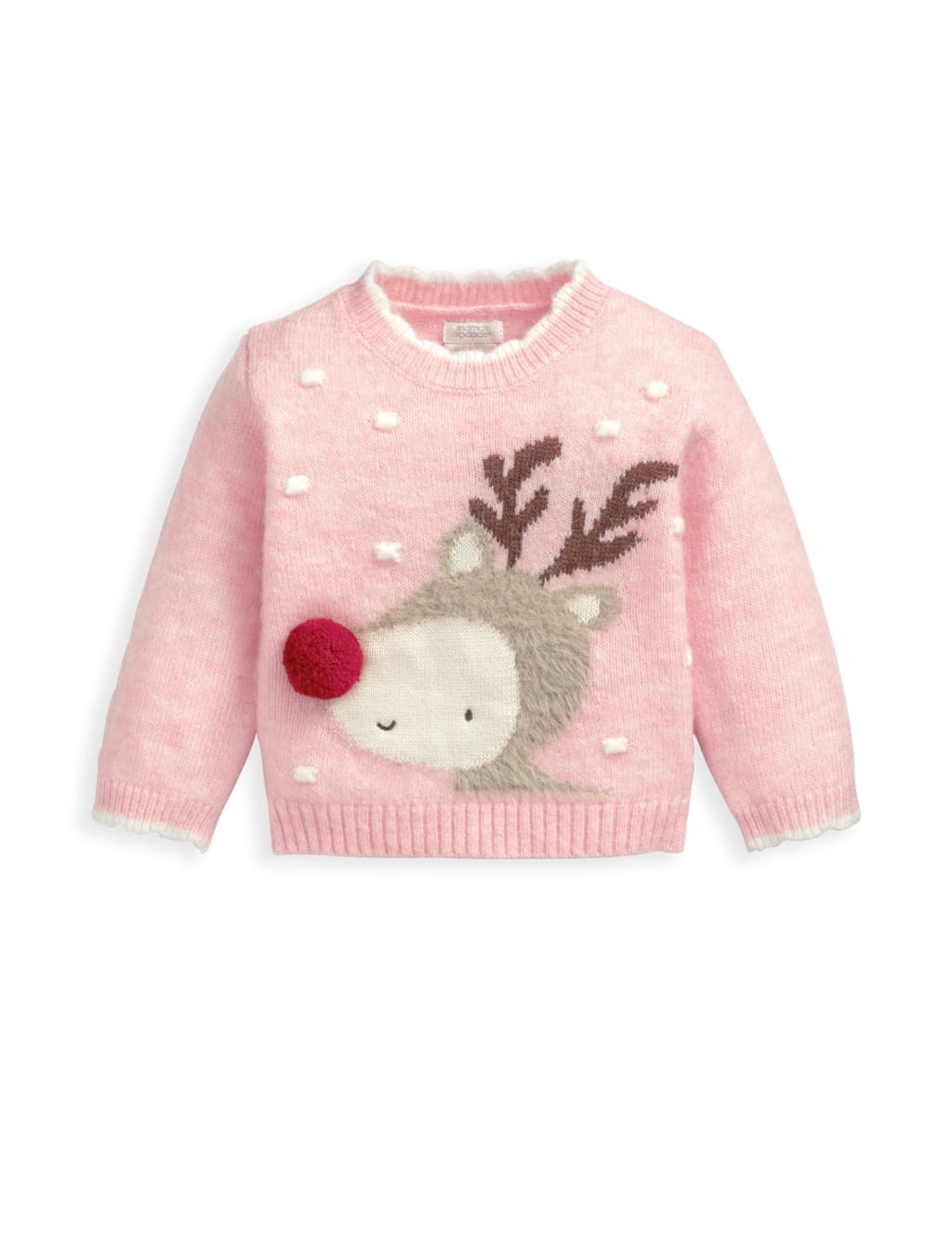 Reindeer Christmas Jumper (0-3 Yrs) | Mamas & Papas | M&S