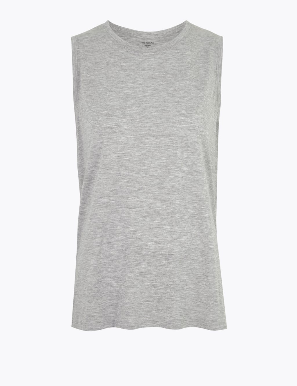 Relaxed Sleeveless Tank Vest Top | M&S Collection | M&S