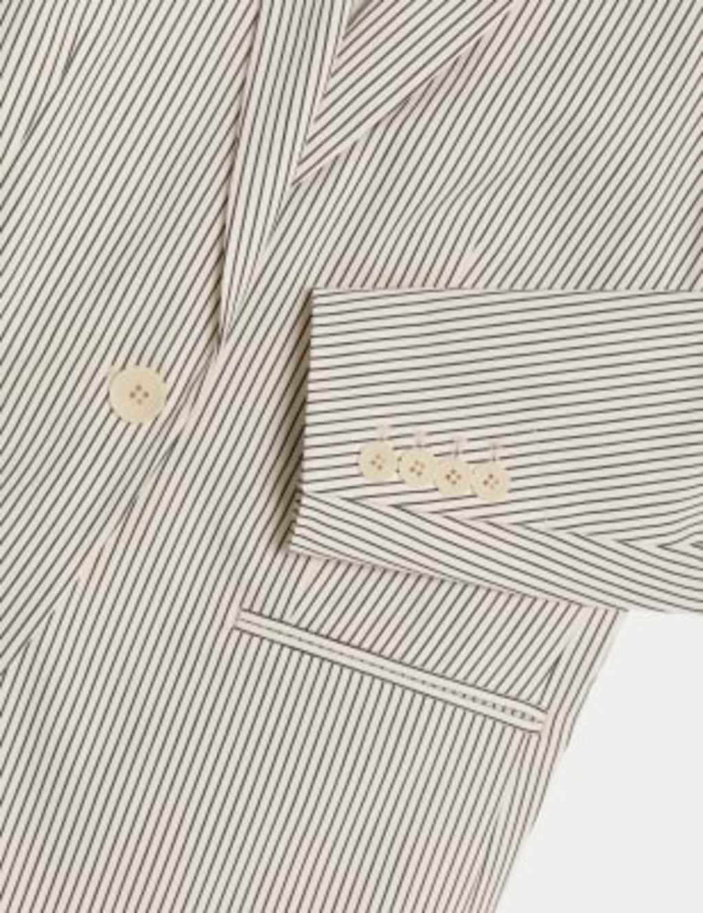 Buy Relaxed Striped Single Breasted Blazer | JAEGER | M&S