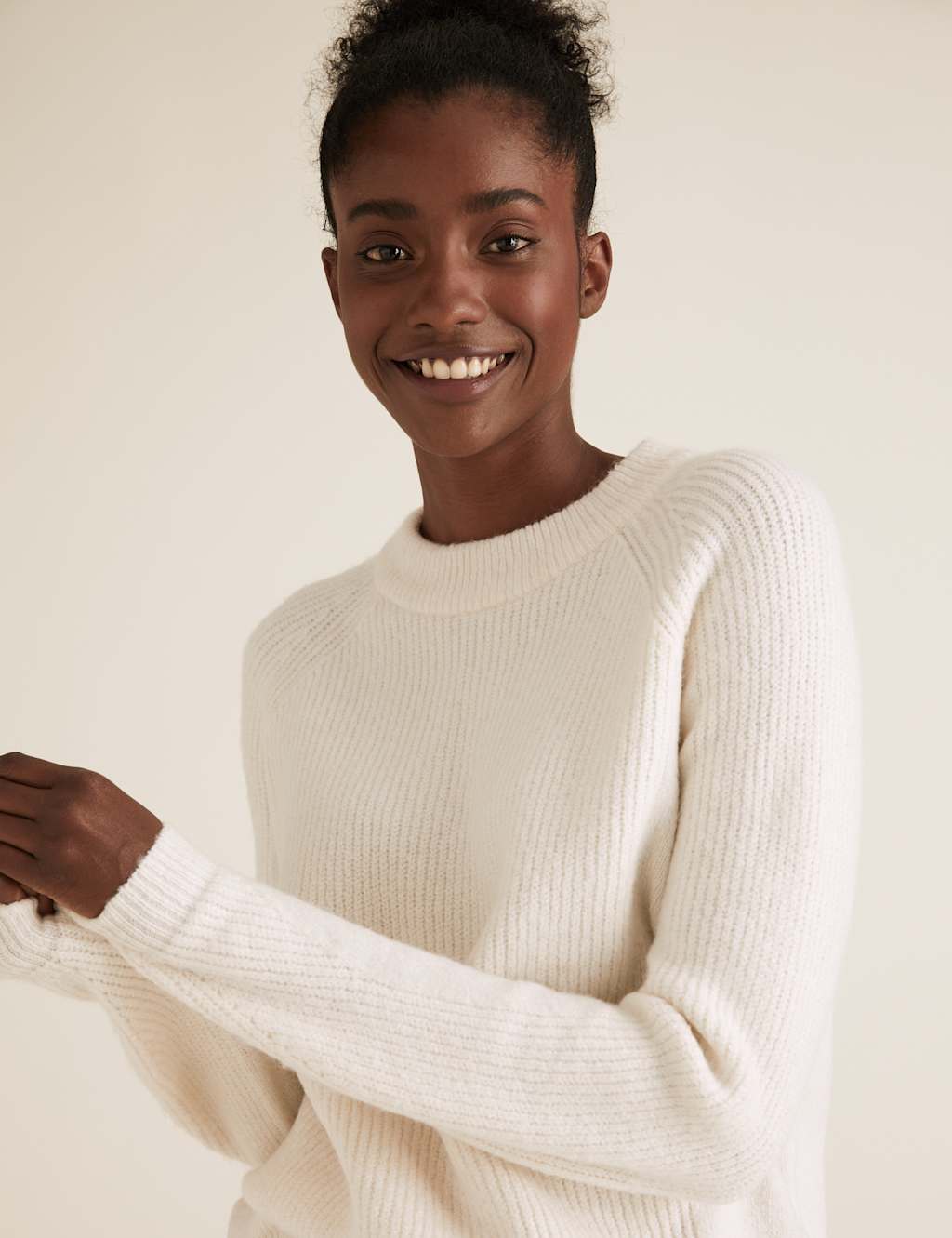 Ribbed Crew Neck Jumper | M&S Collection | M&S