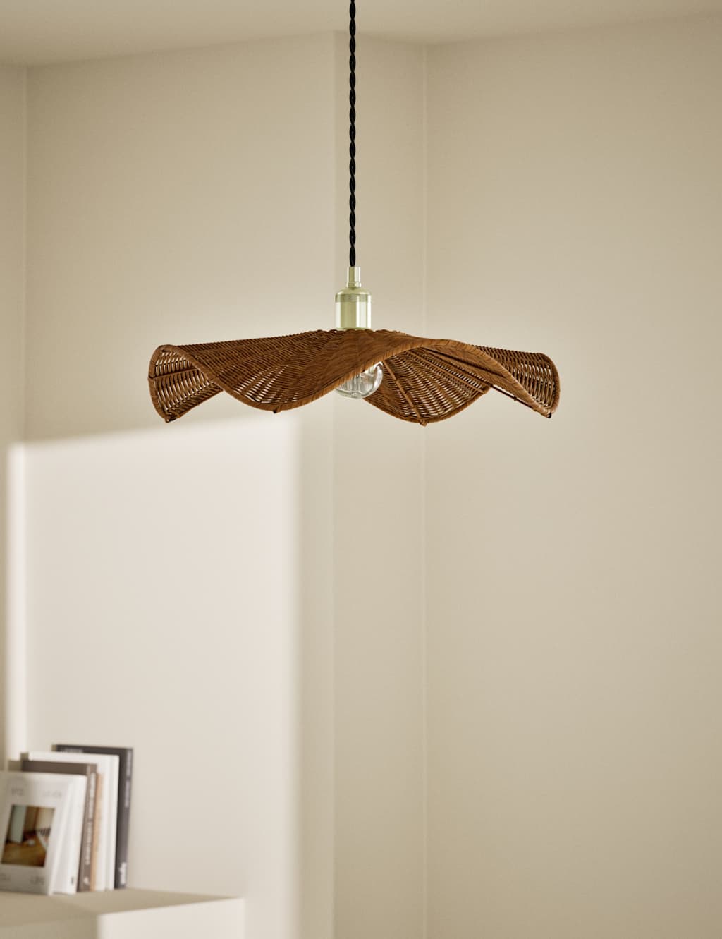Rocco Rattan Easy Fit Ceiling Lamp Shade | M&S Collection | M&S