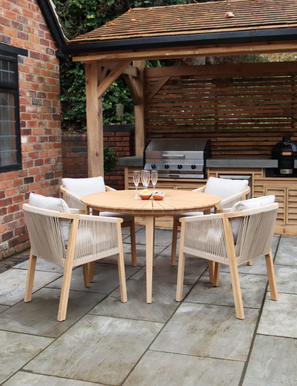 Roma 4 Seater Garden Table & Chairs | Royalcraft | M&S