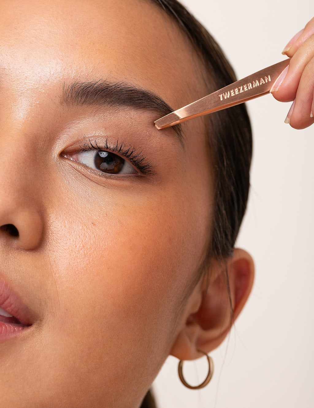 Rose Gold Slant Tweezer | TWEEZERMAN | M&S