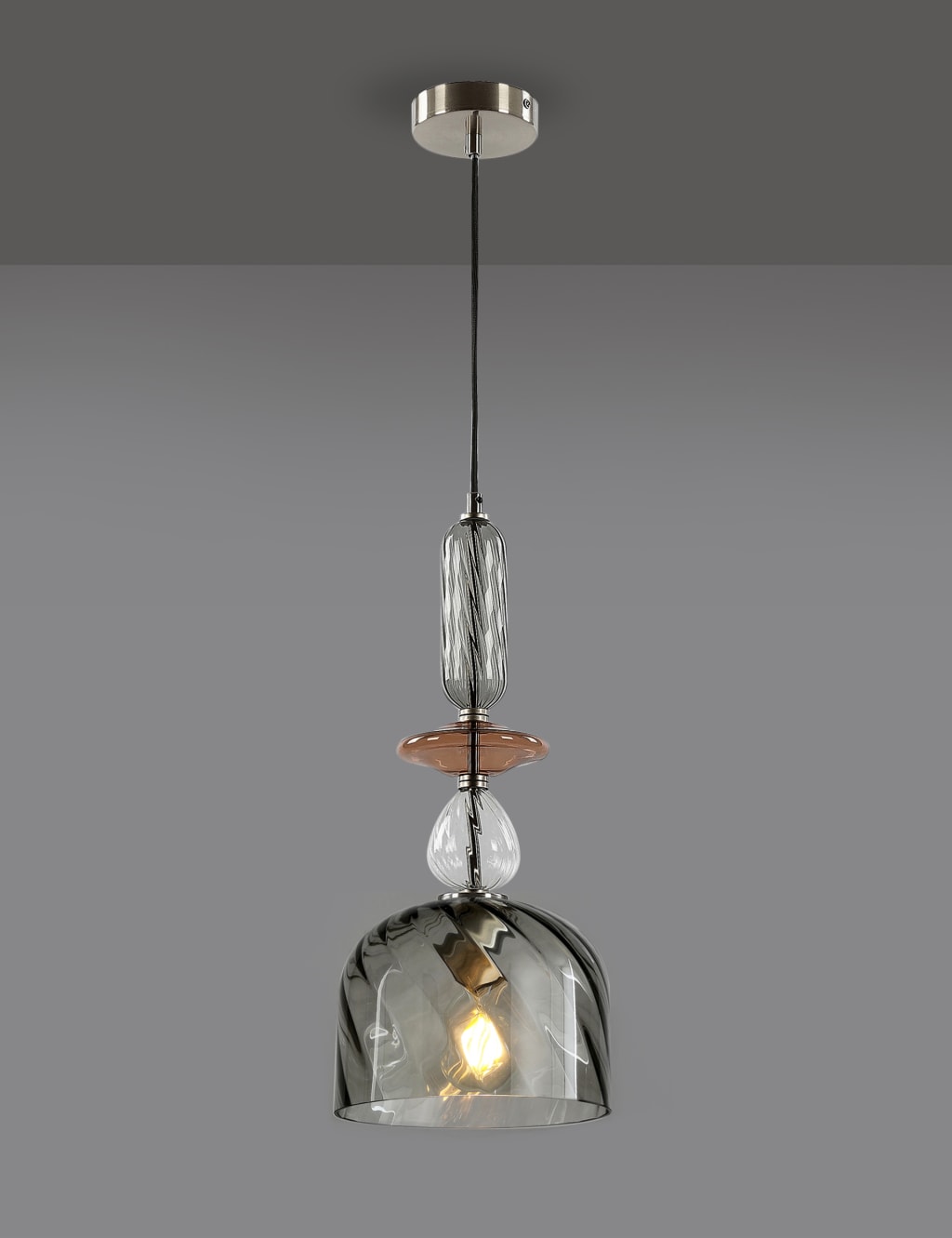 Ruby Glass Pendant Light | M&S Collection | M&S