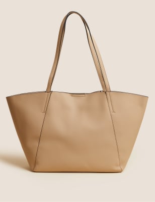 Faux Leather Tote Bag