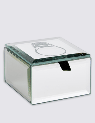 Deco Two Tone Ring Design Jewellery Box | M&S Collection | M&S