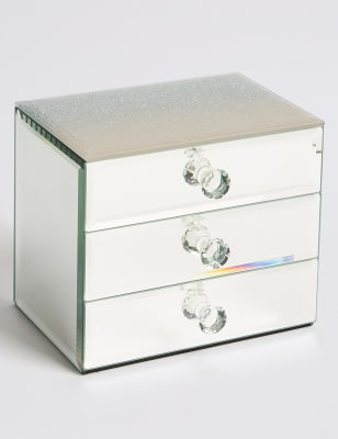 3 Draw Champagne Jewellery Box | M&S Collection | M&S