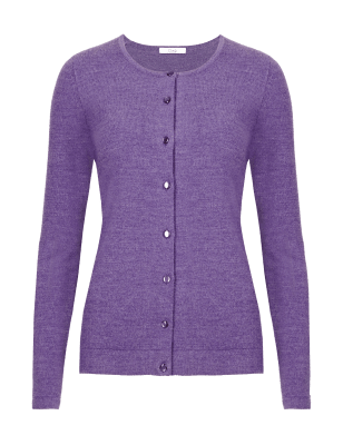 Cashmilon™ Button Through Cardigan | Classic | M&S