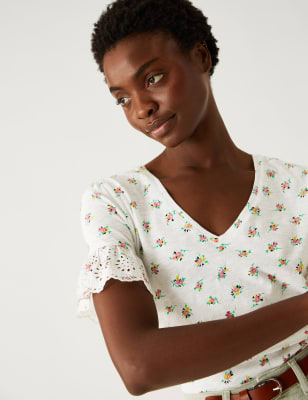 Pure Cotton Printed Top