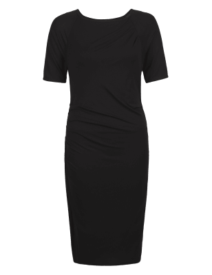 Best of British Drape Midi Dress | M&S Collection | M&S