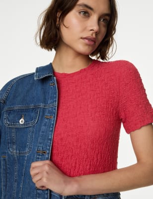 Jersey Textured Top | M&S KR