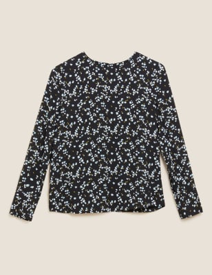 Ditsy Floral Long Sleeve Top