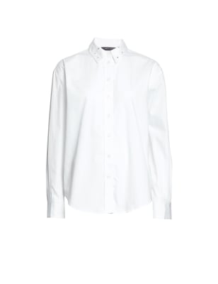 Pure Cotton Embellished Collared Shirt