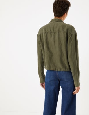 Tencel™ High Neck Bomber Jacket