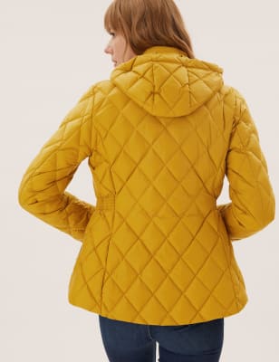 Feather & Down Quilted Puffer Jacket