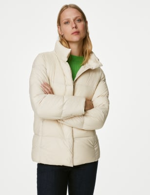 Feather & Down Padded Puffer Jacket