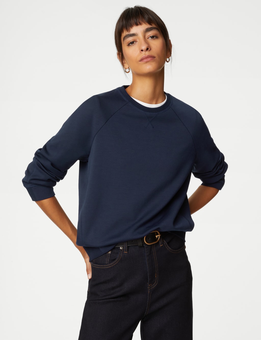 Women’s Navy Sweatshirts | M&S