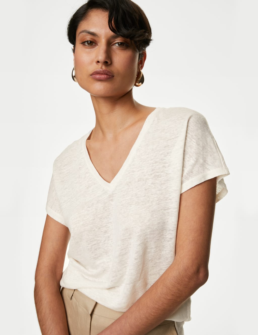 Women’s Cream T-Shirts | M&S