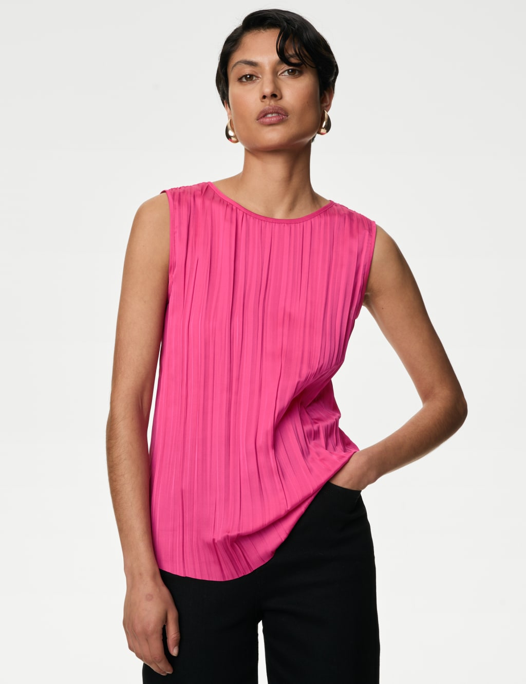 Women’s Plisse Tops | M&S