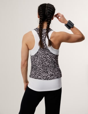 Printed 2-in-1 Vest Top