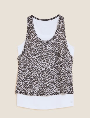 Printed 2-in-1 Vest Top