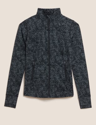 Printed Reflective Long Sleeve Running Top