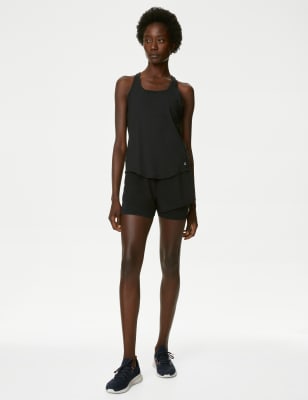 Scoop Neck Racer Back Running Vest Top