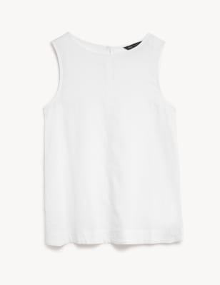 Pure Cotton Notch Neck Vest Top | White Stuff | M&S