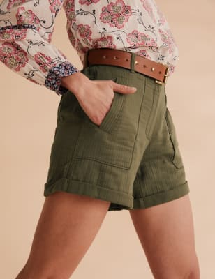 Pure Cotton Utility Shorts