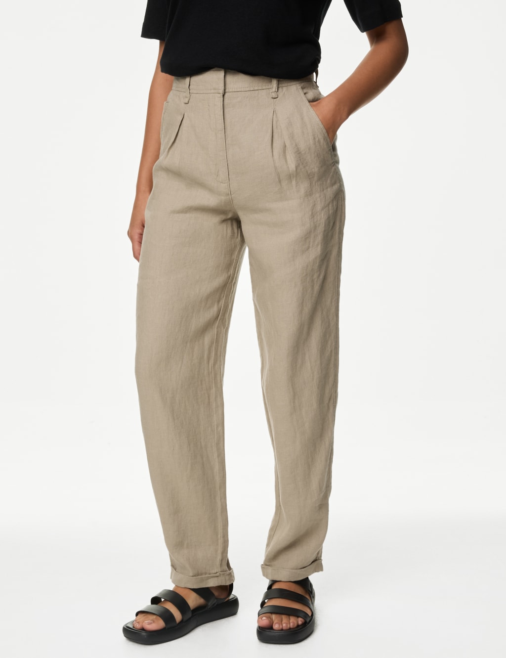 Women's Linen Trousers | M&S