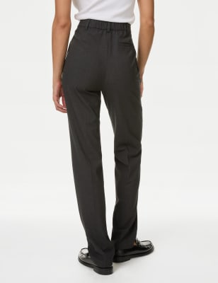 Straight Leg Trousers with Stretch