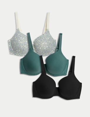 3pk Wired T-Shirt Bras