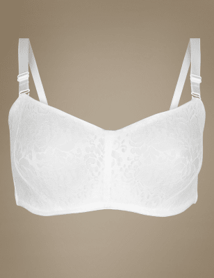 Non-Padded Underwired Lace Minimiser Bra DD-GG | M&S Collection | M&S