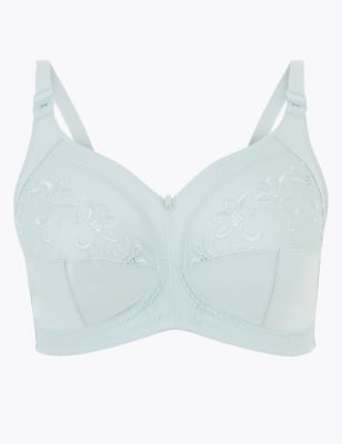 Total Support Embroidered Full Cup Bra B-G | M&S Collection | M&S