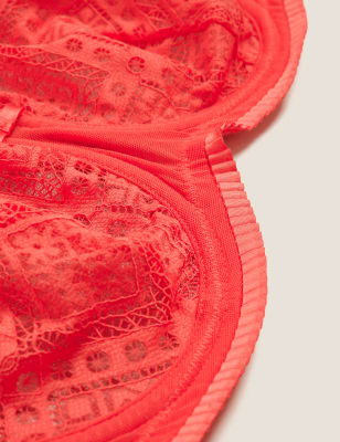 2pk Mesh Lace Underwired Balcony Bras A-E