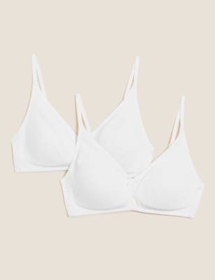 2pk Non Wired First Bras AA-D | Angel | M&S