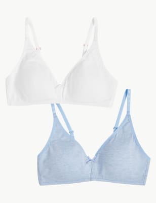 2pk Non-Wired Full Cup First Bras AA-D