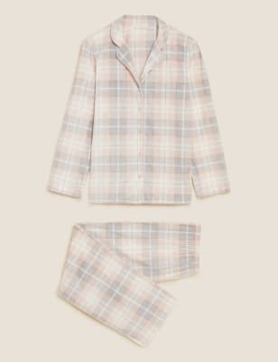 Fleece Checked Pyjama Set