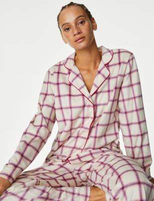 Fleece Checked Pyjama Set