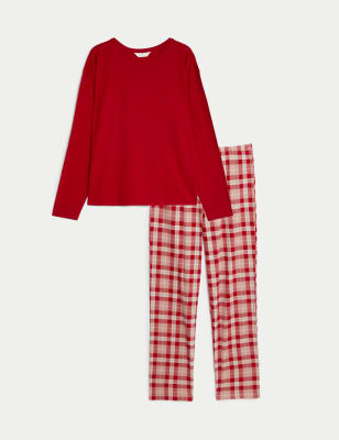 Pure Cotton Checked Pyjama Set