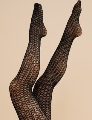 Geometric Fishnet Tights | M&S MY